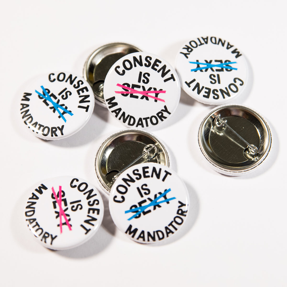 Consent Is Mandatory Button – Mik Mocha Apparel